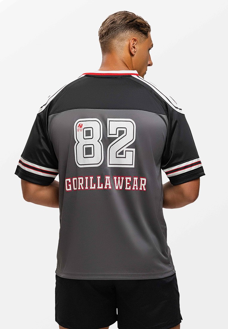 Tyler Football Jersey - Black/White - S Gorilla Wear