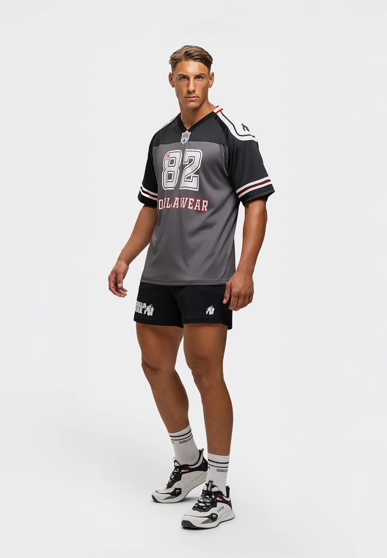 Tyler Football Jersey - Black/White - S Gorilla Wear