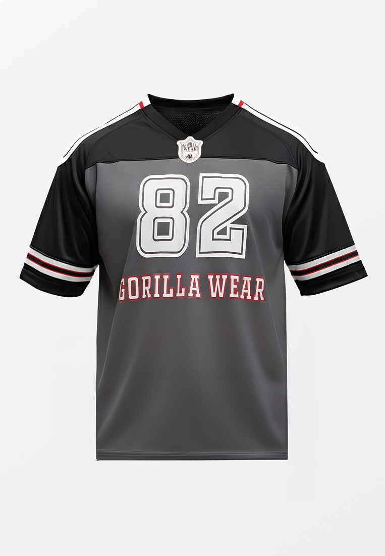Tyler Football Jersey - Black/White - S Gorilla Wear