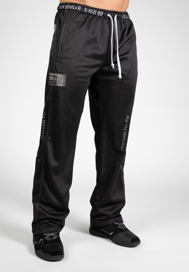Logo Mesh Pants - Black - S/M Gorilla Wear