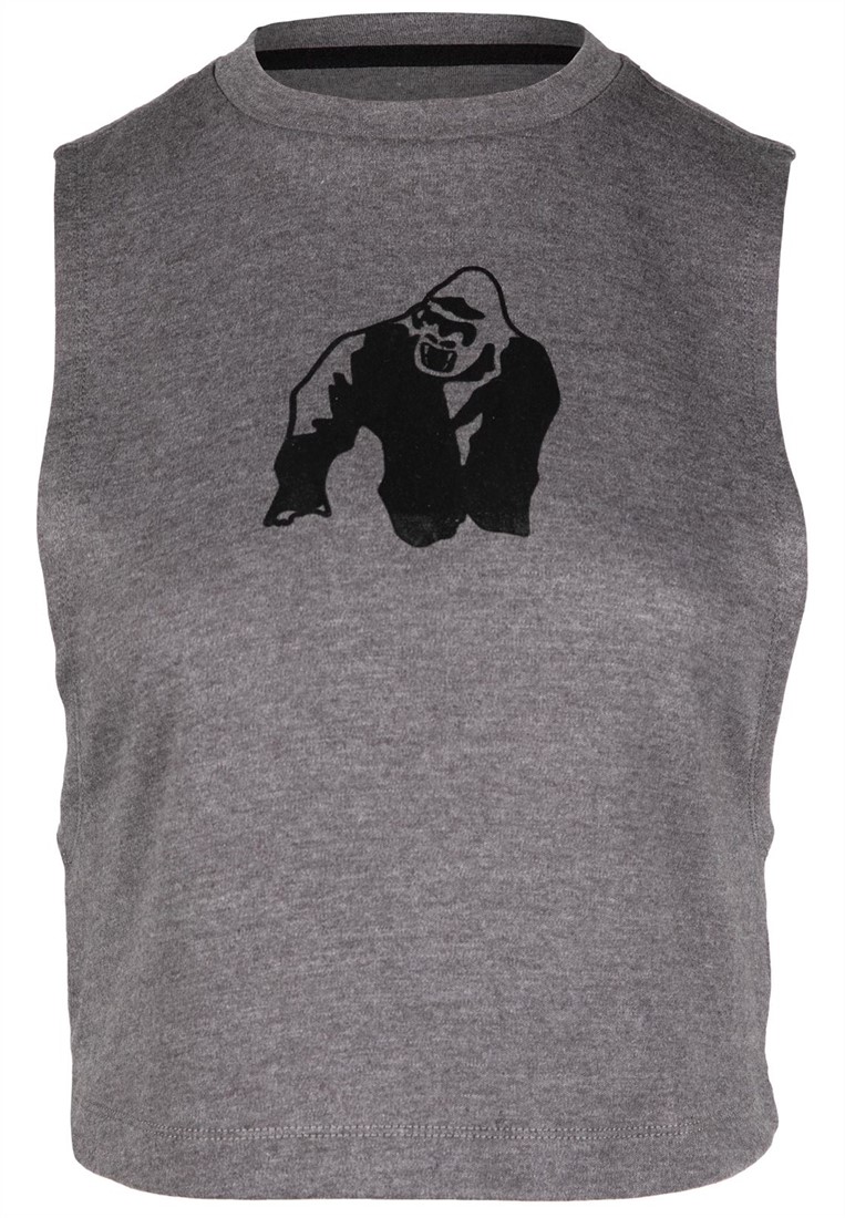 Addison Drop Armhole Tank Top - Gray - XS Gorilla Wear